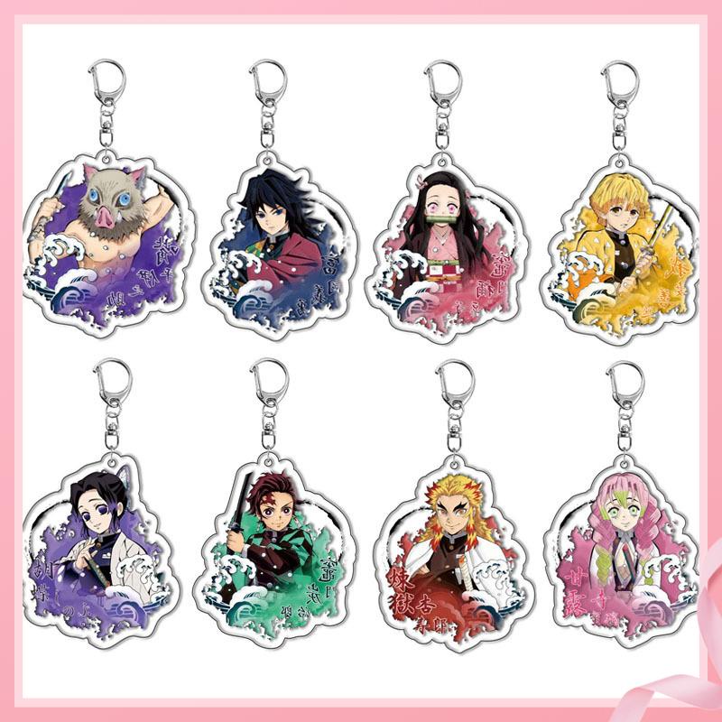Demon Slayer Kitchen Gate Tanjiro Nezuko Acrylic Keychain Anime ...