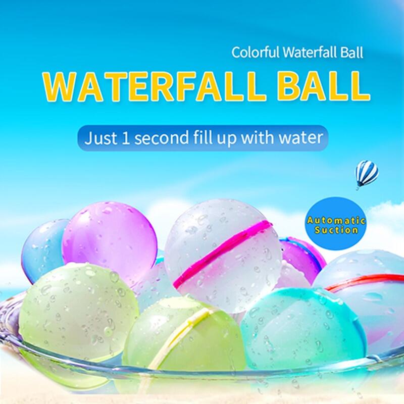 Reusable Water Splash Balls Water Balloons Absorbent Ball Pool Beach ...
