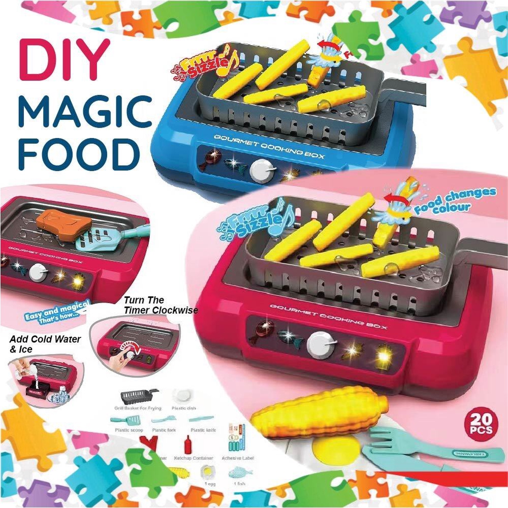Vanyeh DIY Magic Food Magic Fry Add Water Cooking Set Pretend Play Set ...