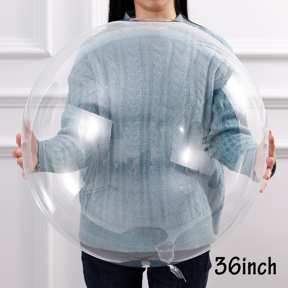 2Pcs/Set Daisy Balloons Transparent Bubble Balloons Set Helium ...