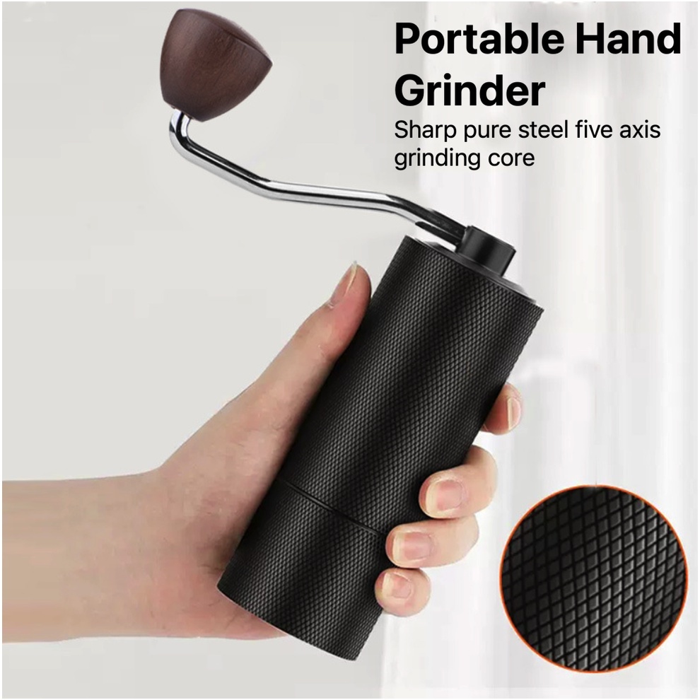 Manual Coffee Grinder CNC Grinding Core Burr Inside Portable Hand ...