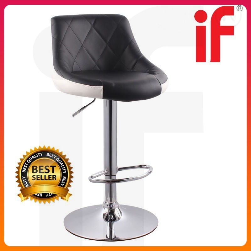 IF Modeno Bar Stools 360 Degree Swivel Adjustable (Black Seat) 1 unit ...