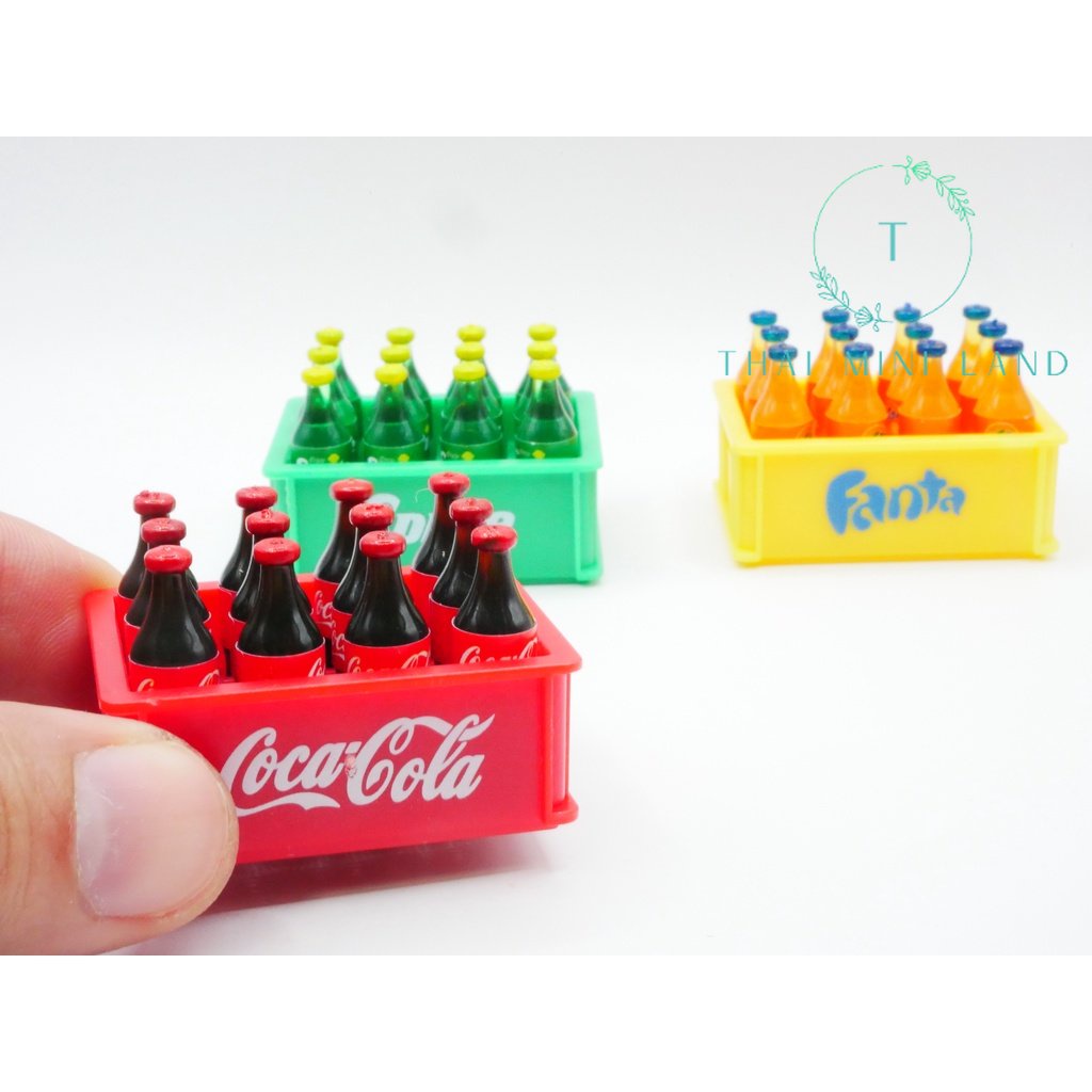 [CL] Soft Drinks With Mini Crates Small Fanta Sprite Coke Bottle ...