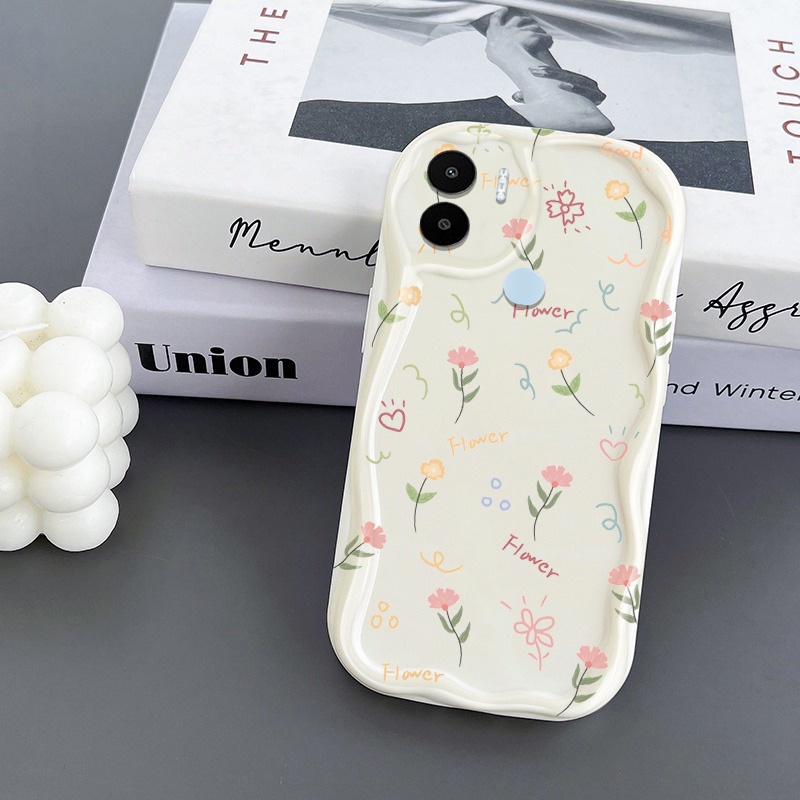 YBD Cute Wave Phone Case for Redmi A3 A1 Plus A1+ A2 PLus A2+ 4G 2022 ...
