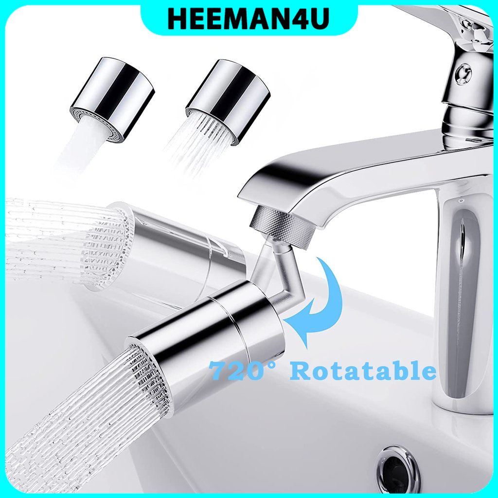 Heeman4u Universal 720 Degree Rotatable Faucet Sprayer Head 22mm 24mm ...
