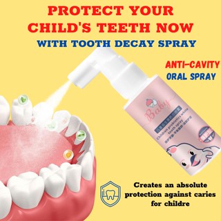 Baby Oral Spray Anti Cavity for Kid Baby Tooth Cleaning Toothache Spray ...
