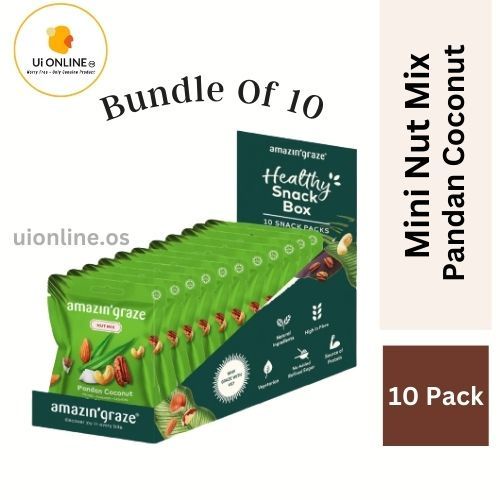 AMAZIN' GRAZE NUT MIX 30G X 10 - PANDAN COCONUT (EXP: YR 2026) | Shopee ...