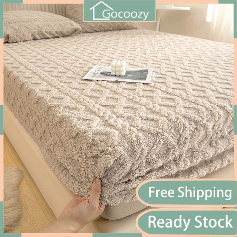 【Local Ready Stock】High Quanlity Queen Size Fitted Bedsheet Bed Cover ...