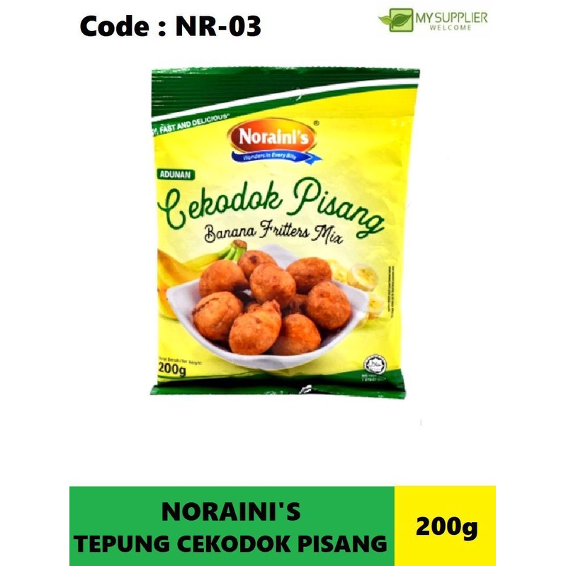 NR-03 Noraini's Banana Fritters Mix Instant Mix Flour / Tepung Segera ...