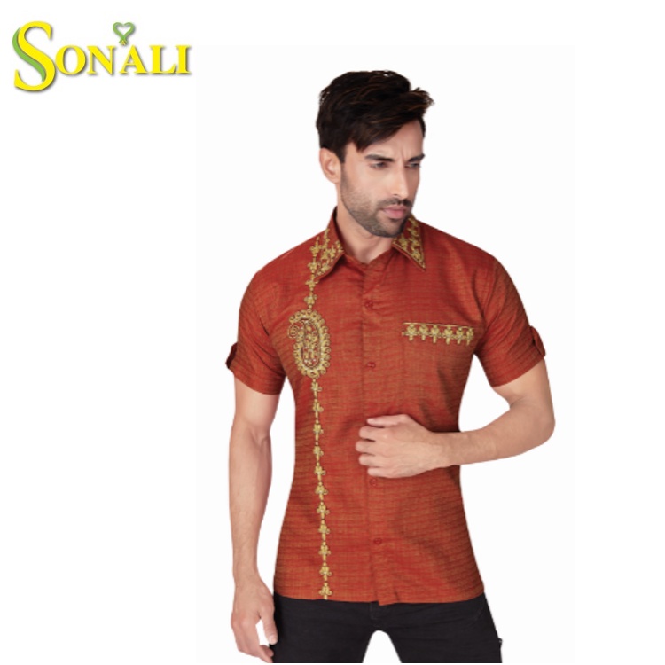 Sonali Men Jippa Modern Casual Indian Traditional Top Shirt Traditional ...