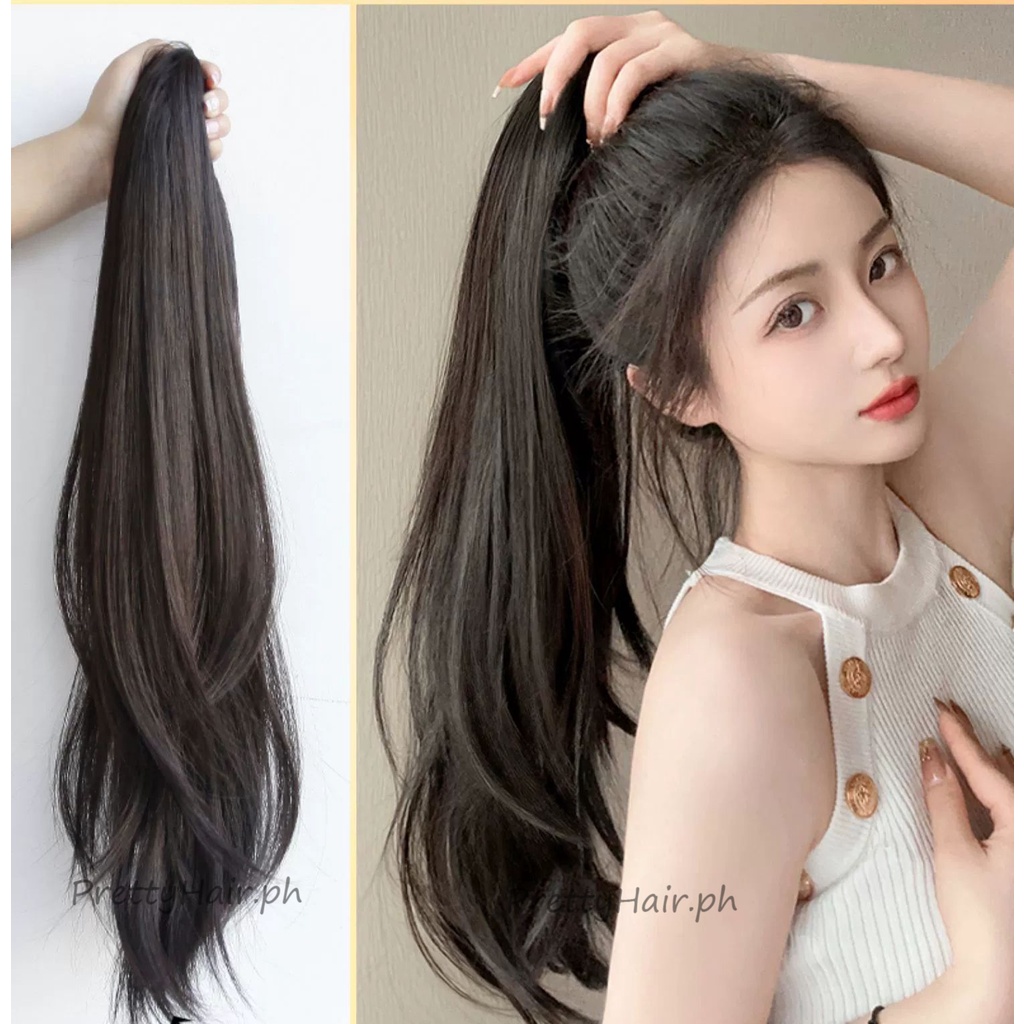 New style Long Curly Claw Clip Ponytail Wig Hair Extension Synthetic ...
