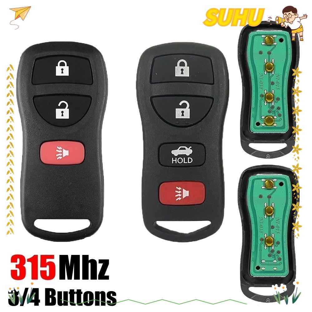 SUHU Remote Car Key, 315MHZ 3/4 Buttons Car Remote Key, Replacement ...