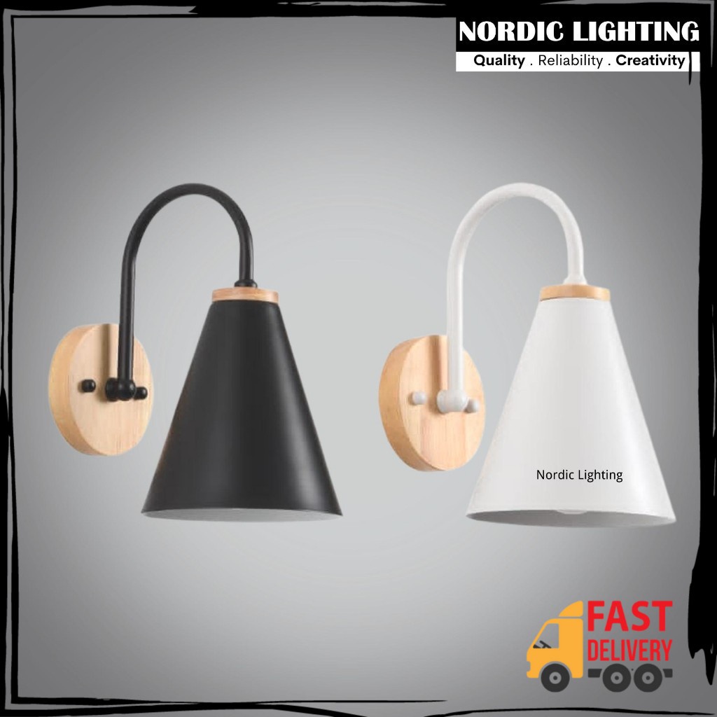 Nordic Lighting MUJI Wall Lamp Bedside Wall Light Modern Nordic Solid ...