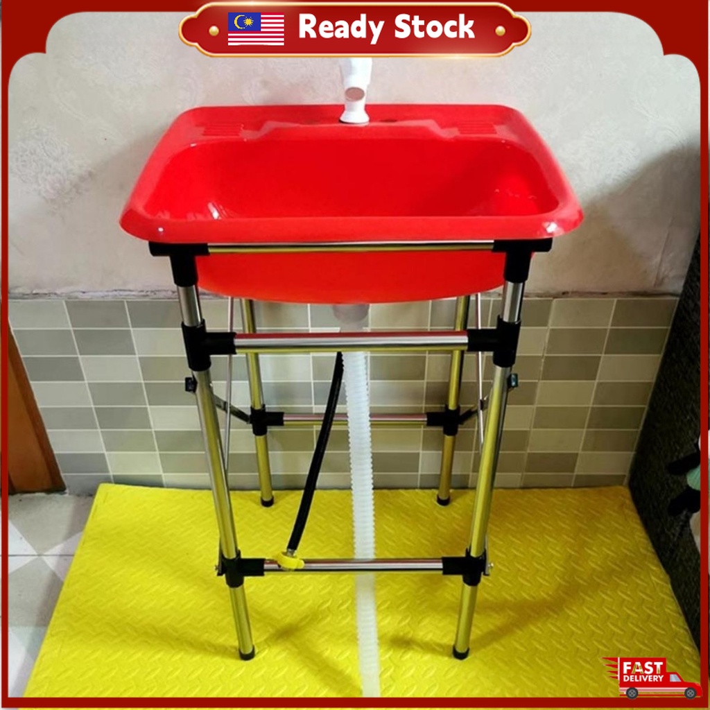 Sinki/Plastic Basin/Plastic Basin with Foldable Stand / Sinki Plastik ...