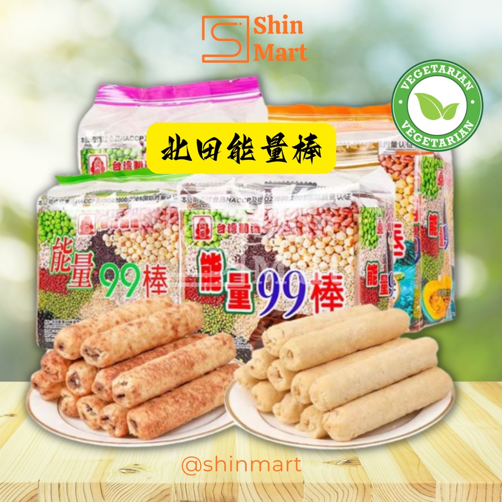 Taiwan Pei Tien Energy 99 Sticks 北田99能量棒 Biscult Bar Snack | Shopee ...