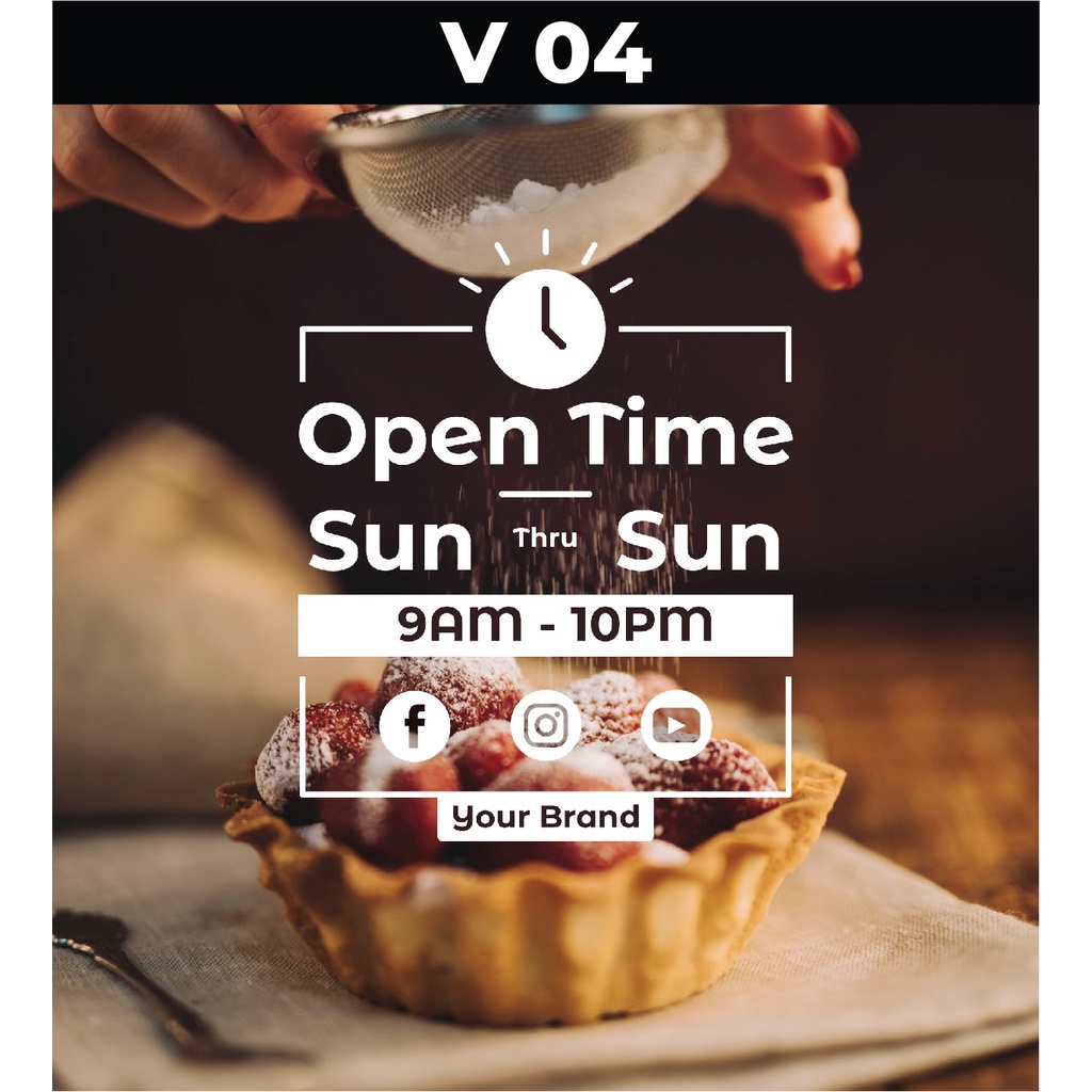 Operation Hour Glass Door Vnyl Sticker | Shopee Malaysia