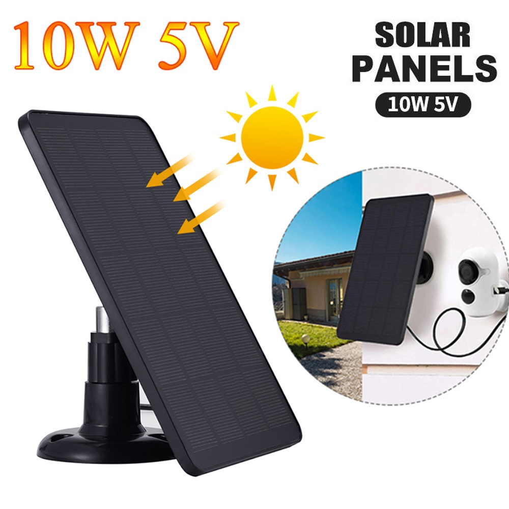 10W 5V Solar Panel Charging Waterproof Portable Solar Panel for Arlo ...