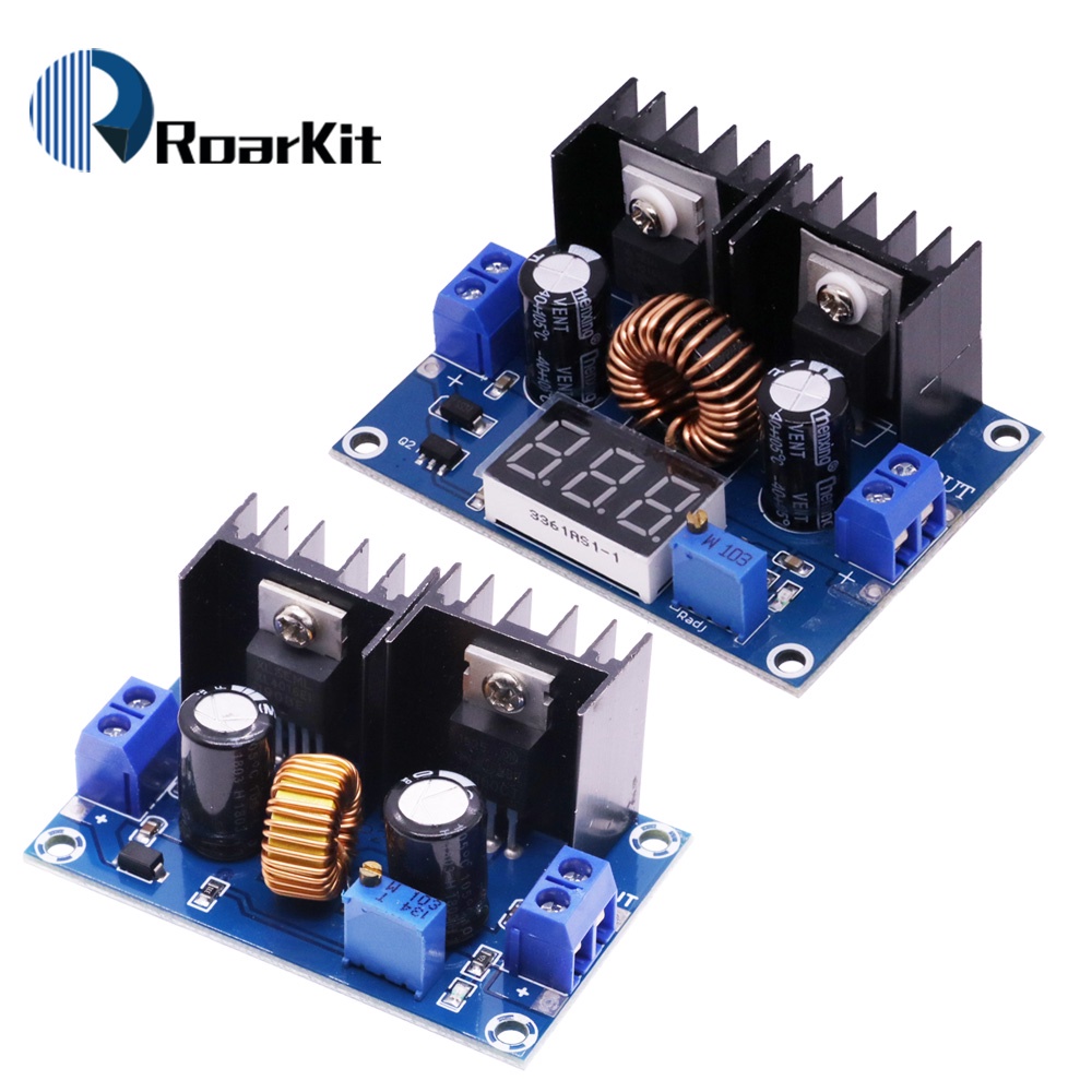 XL4016 PWM Adjustable 4-36V To 1.25-36V Step-Down Board Module Max 8A 200W DC-DC Buck Converter ...