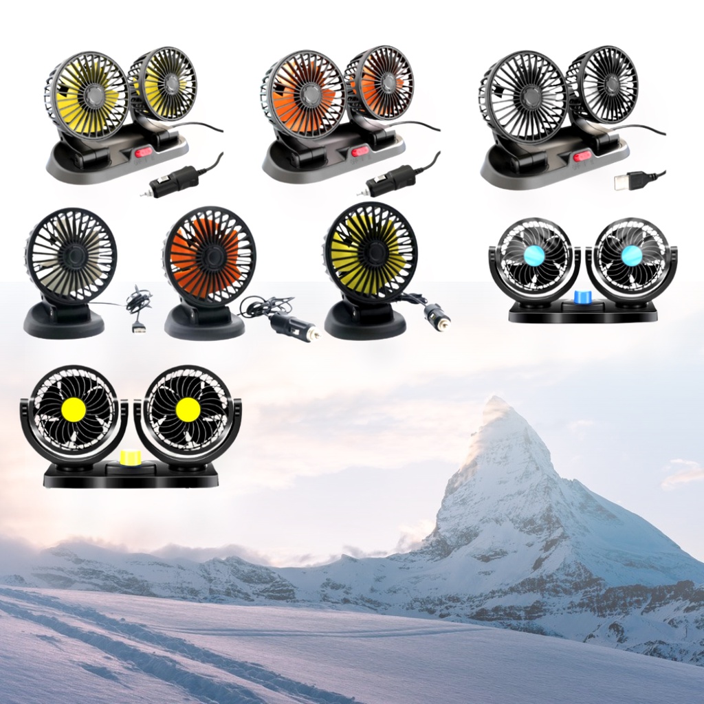 CAR USB AIRCON BOOSTER FAN PC Desktop Study Table Desk Van Truck Lorry ...