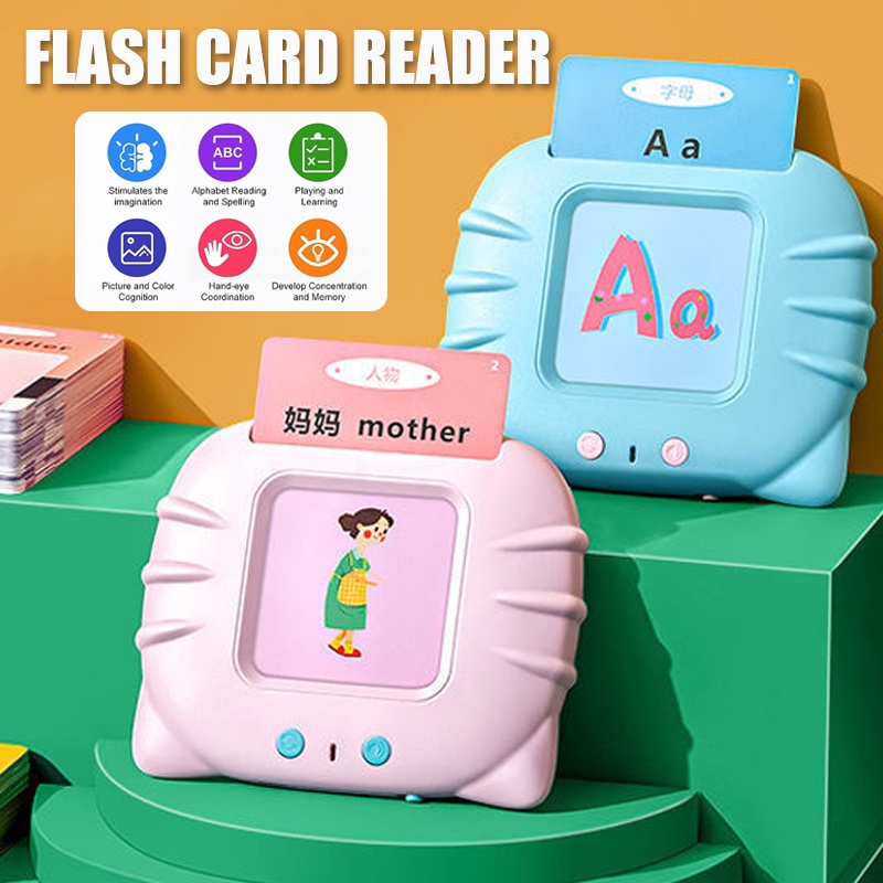 Flash Card Reader Machine Early Learning Educational Device Toy Kids ...