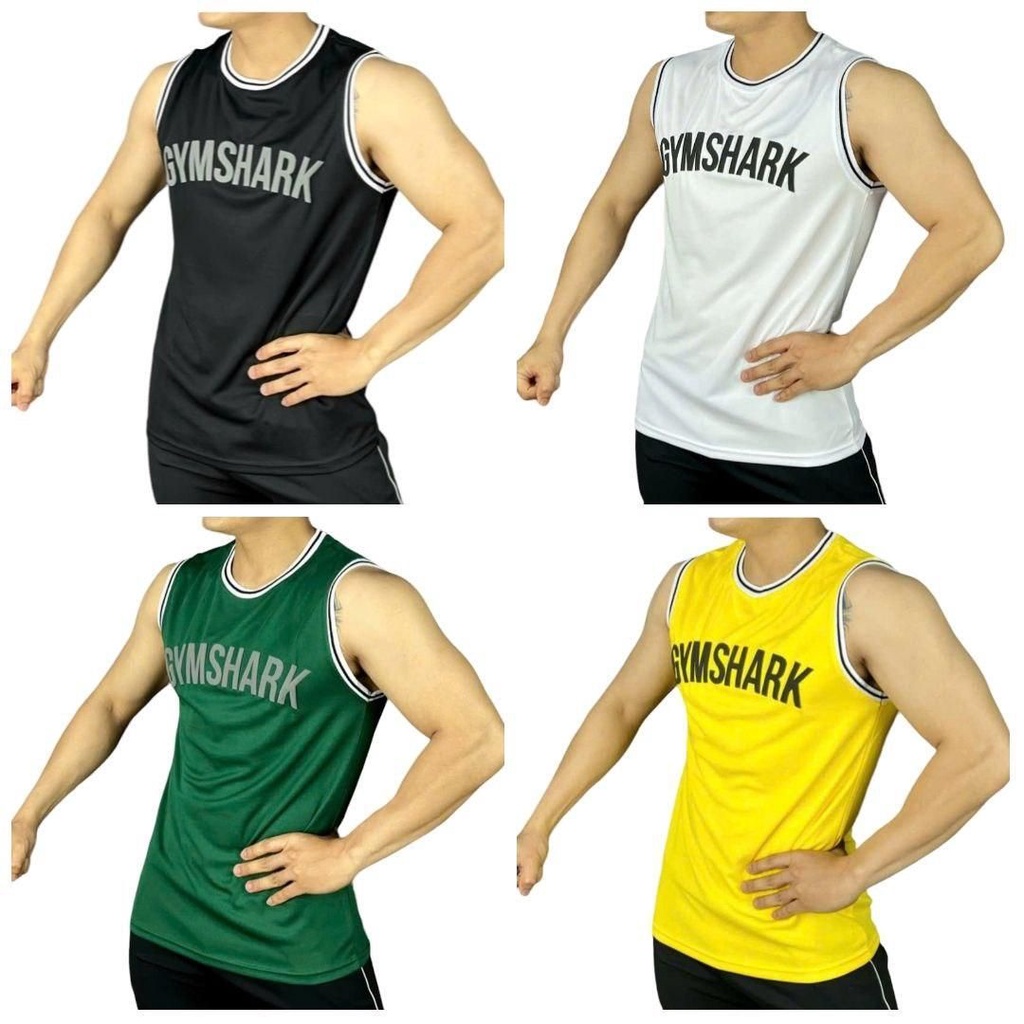 Tanktop Microfiber Gshark Dryfit bodyfit men fitness muscle ...