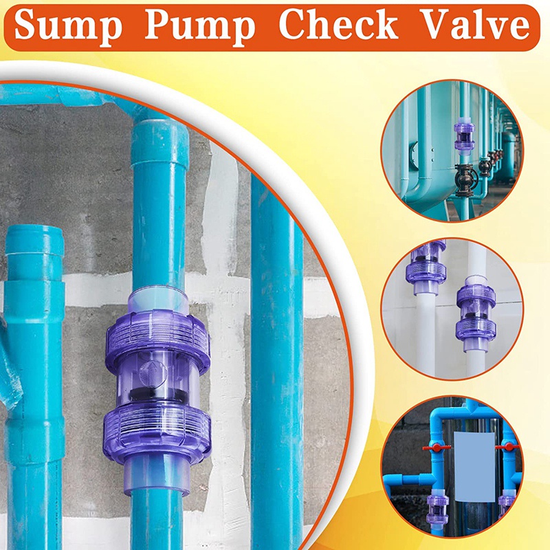 Check Valve PVC Check Valve 3/4 Inch True Union Check Valve Transparent ...