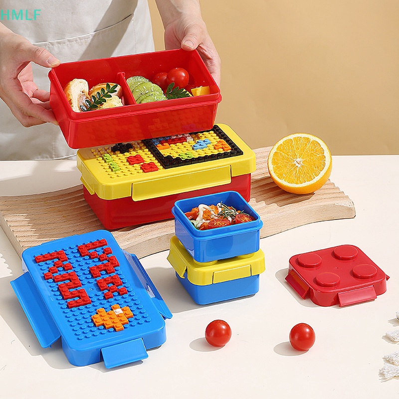 HM Creative Building Blocks DIY Pixel Building Bento Box Lunch Box ...