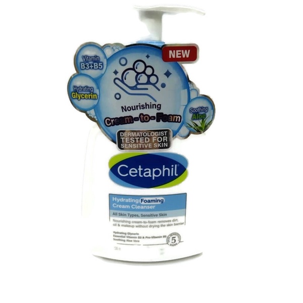 Cetaphil Hydrating Foaming Cream Cleanser 236ml | Shopee Malaysia