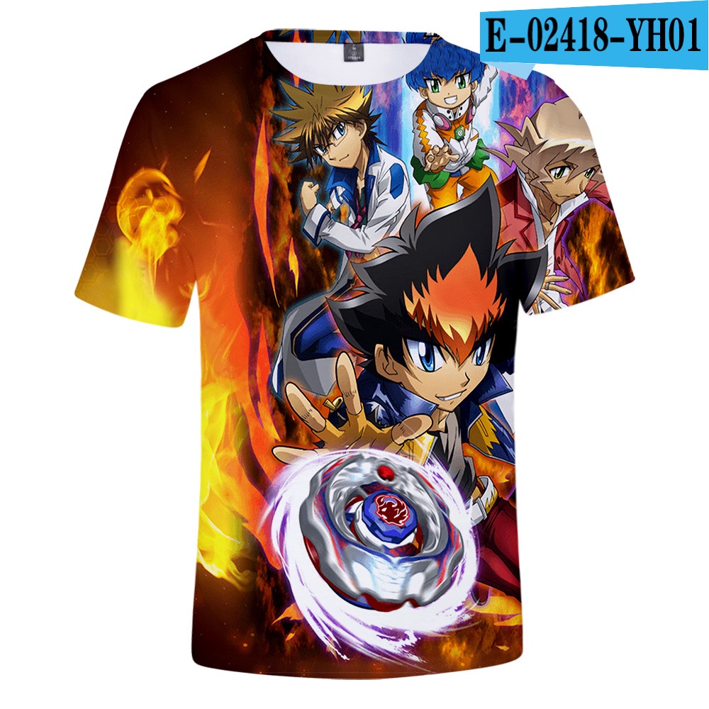 NEW Anime Beyblade Burst Evolution Clothes Bey Blade Burst 3D T-shirt ...