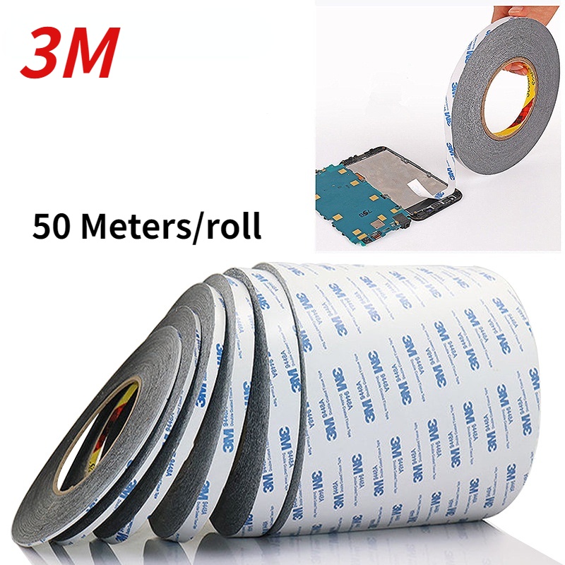 3M 9448A 50meters Mobile Phone Repair Double Side Tape Black Sticker ...