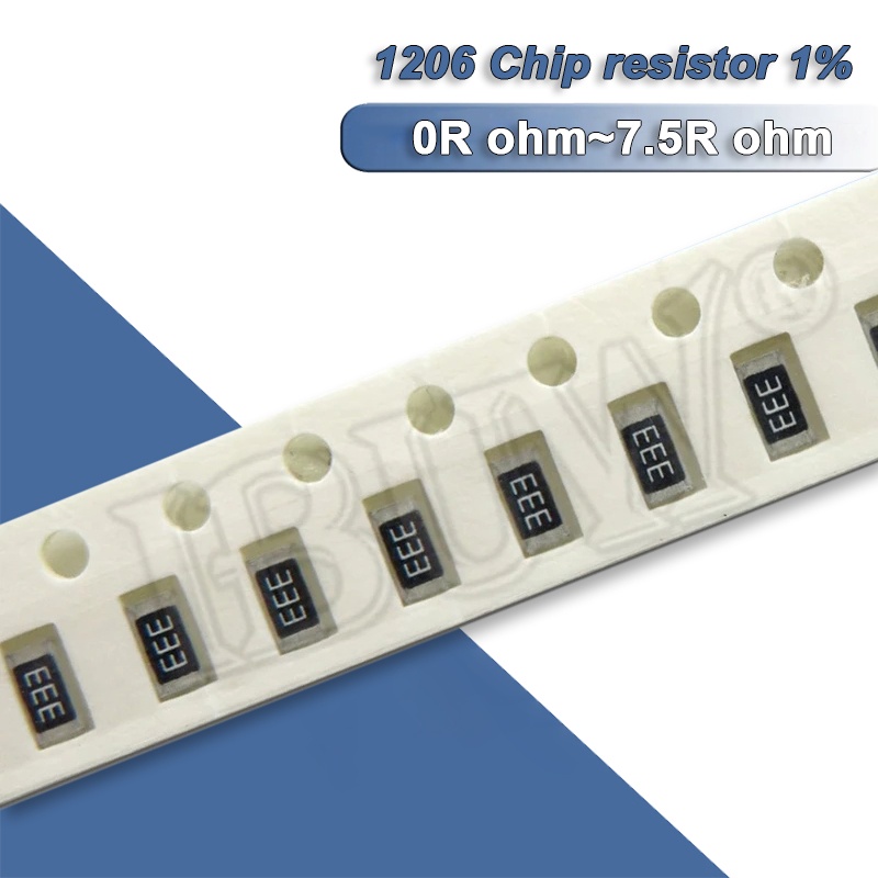 100PCS 1206 SMD 1/2W Chip Resistor 0R 0.1R 1R 1.1R 0R ~ 7.5R 0R Ohm 5% Resistance | Shopee Malaysia