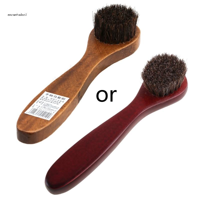 Long Handle Bristle Horse Hair Shoe Boot Brushes Polish Applicator ...