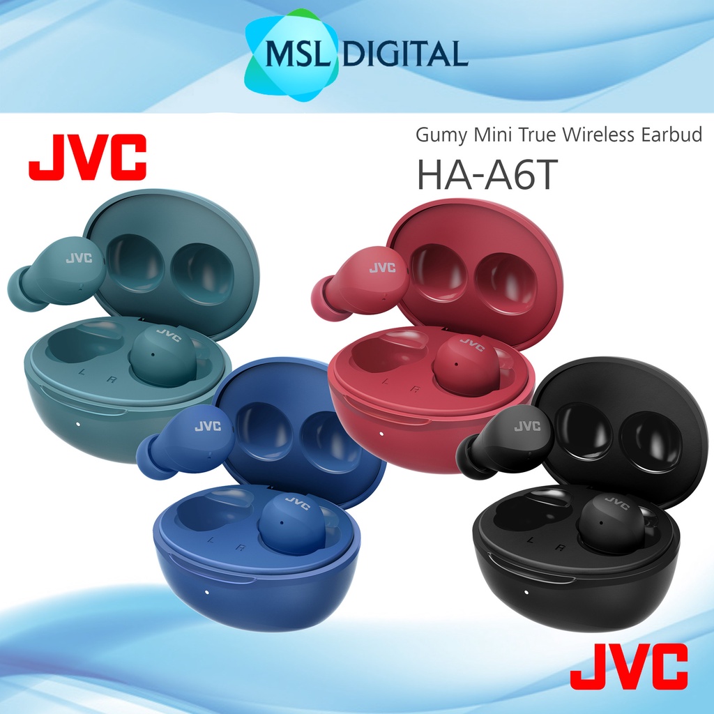 JVC HA-A6T Gumy Mini True Wireless Earbud | Compact size | Touch sensor | Auto on/off ...