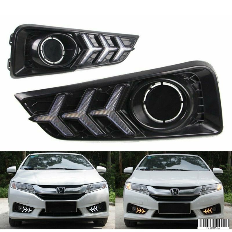 2014 -2016 Honda City DRL COVER Daylight with Signal LAMBO | Shopee ...