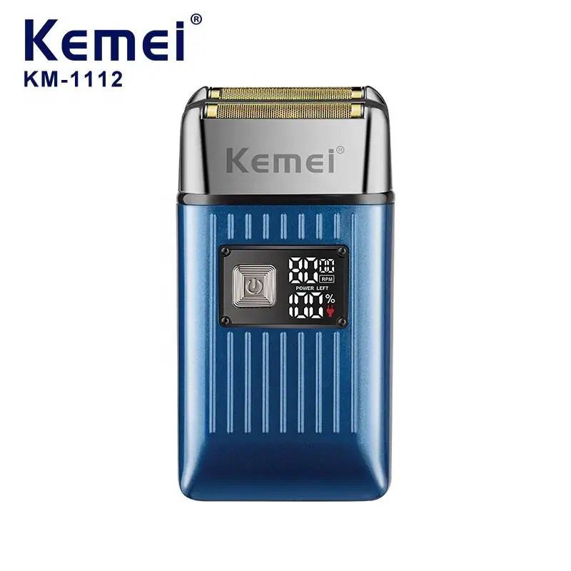 Kemei KM-1112 Rechargeable Hair Shaver For Men Beard Electric Razor Men ...
