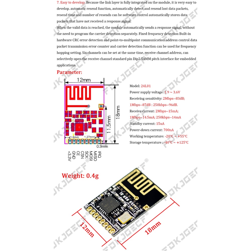 NRF24L01+ wireless data transmission module 2.4G / the NRF24L01 upgrade ...