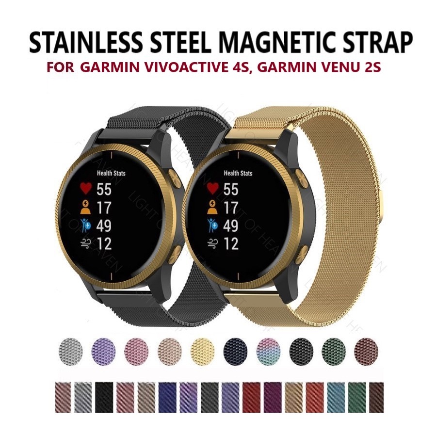 [Ready Stock] 18mm Magnetic Stainless Steel Strap - Fossil Q Venture HR ...
