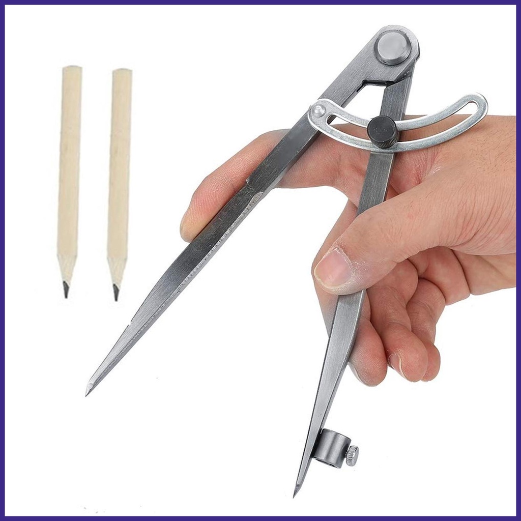 Spring Divider Scriber Professional Woodworking Compass with Pencil ...