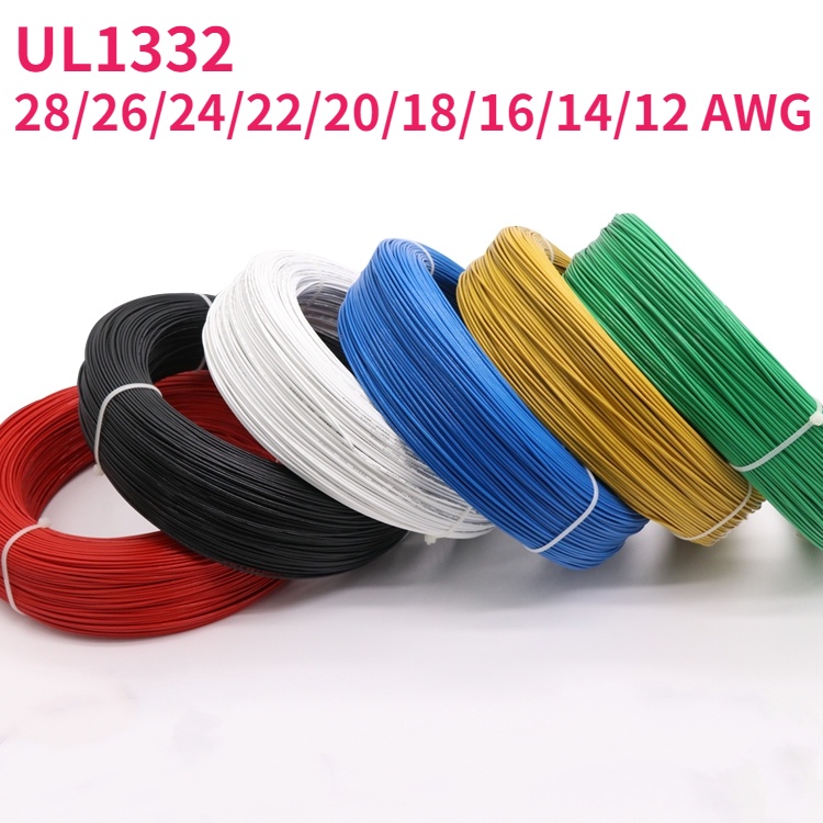 UL1332 PTFE Wire 28/26/24/22/20/18/16/14/12 AWG FEP Plastic Insulated High Temperature ...