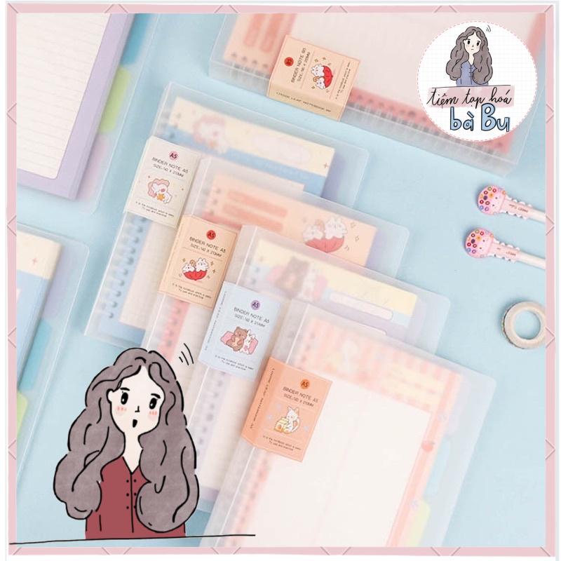 Binder book size b5 with 50 sheets of cute take note paper 100gsm and 4 ...