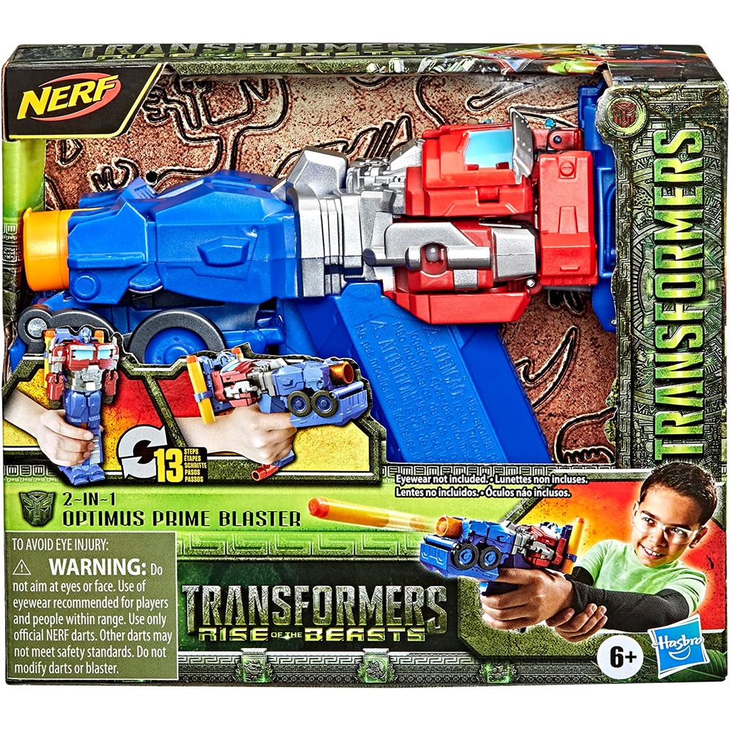 Transformers Rise of the Beasts 2-in-1 Optimus Prime Blaster | Shopee ...