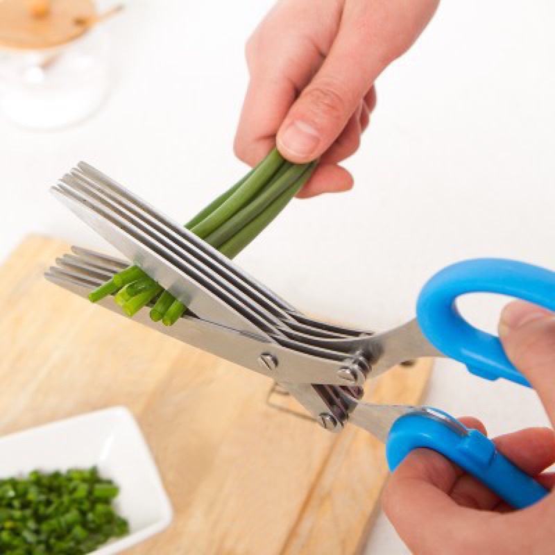 5 LAYER STAINLESS STEEL MULTI-PURPOSE KITCHEN SCISSORS GUNTING DAPUR ...