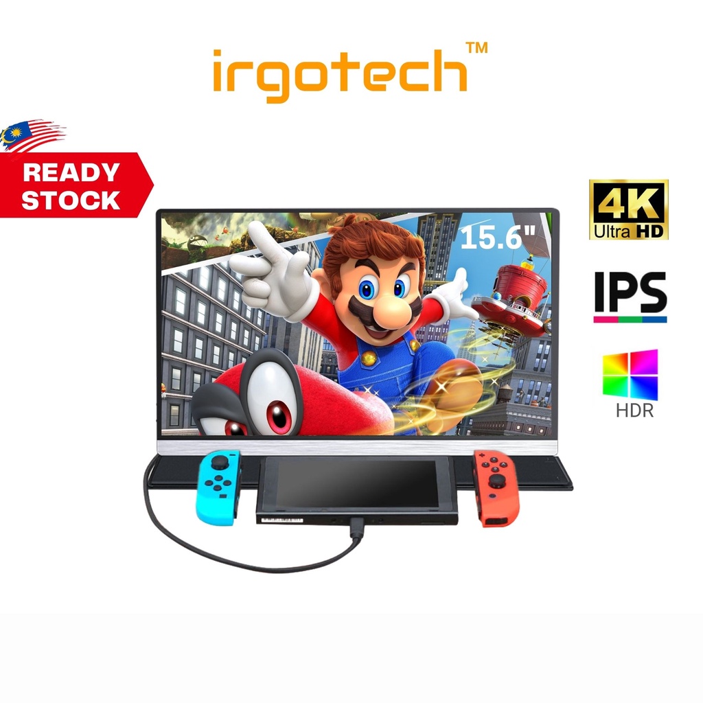 4K Portable Monitor IPS Panel Type C HDMI, Extended Monitor Laptop, PC ...