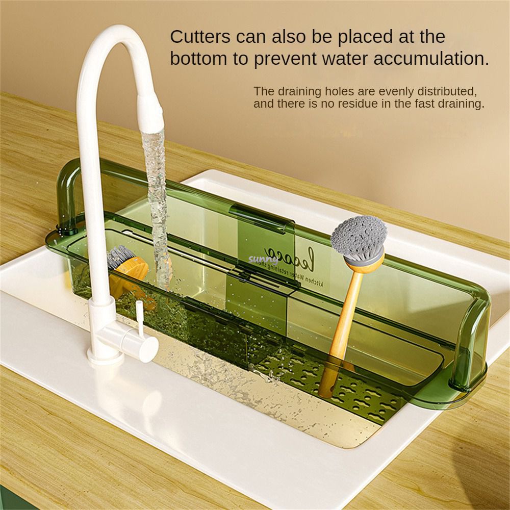 Kitchen Bathroom Sink Splash Guard Retractable Splash-proof Waterproof ...