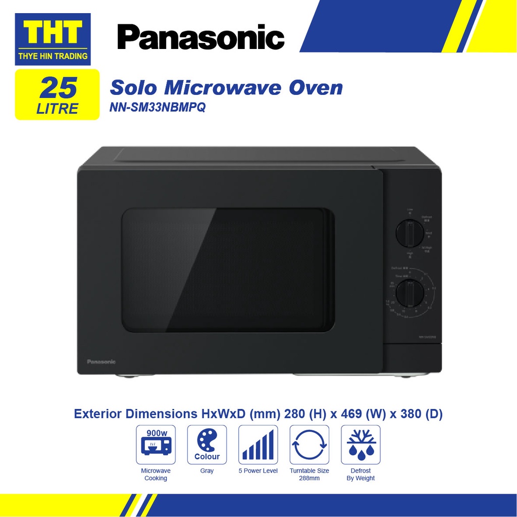 Panasonic 25L Solo Microwave Oven NN-SM33NBMPQ | Shopee Malaysia