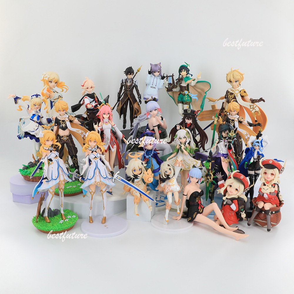 Anime Genshin Impact Nahida Keqing Hutao Paimon Yae Miko Action Figure ...