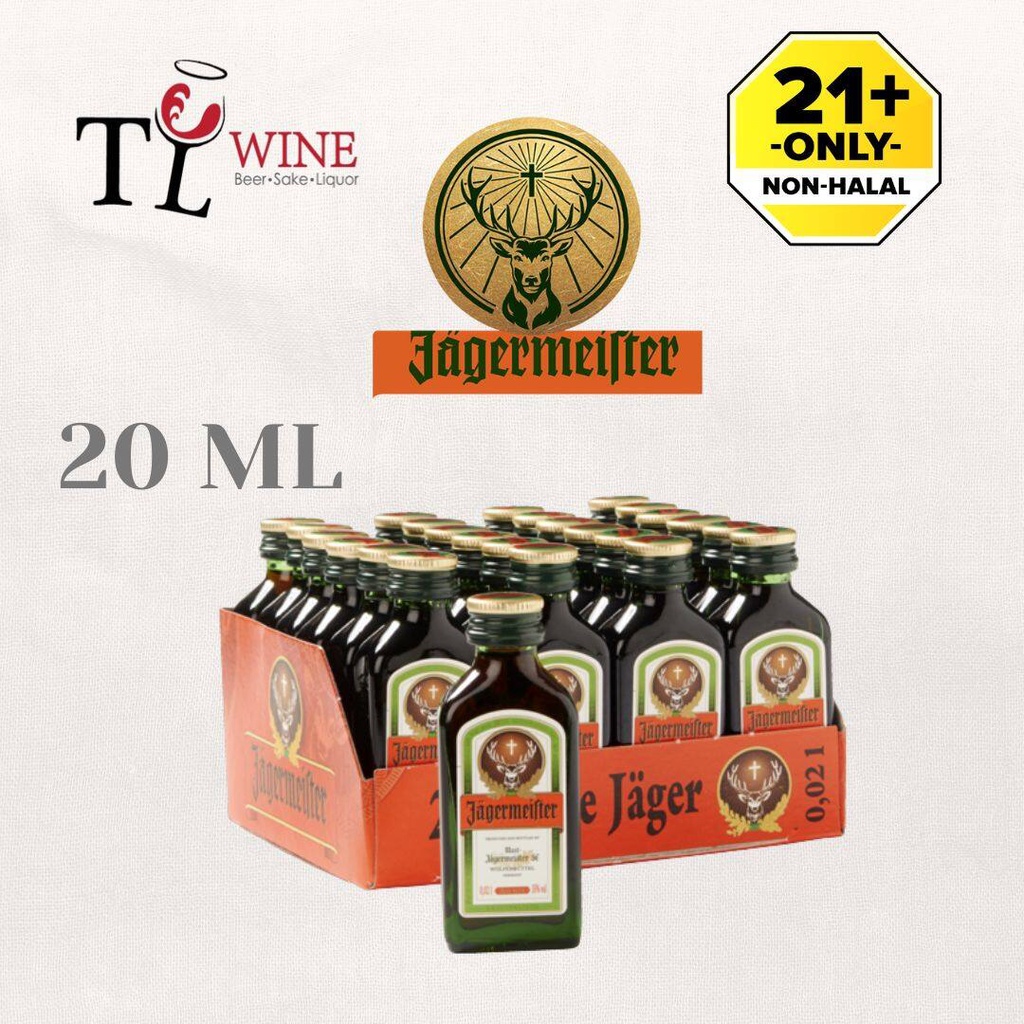 Jagermeister mini 20ml 2cl miniature Alc:35% 💯 ORIGINAL Duty paid ...
