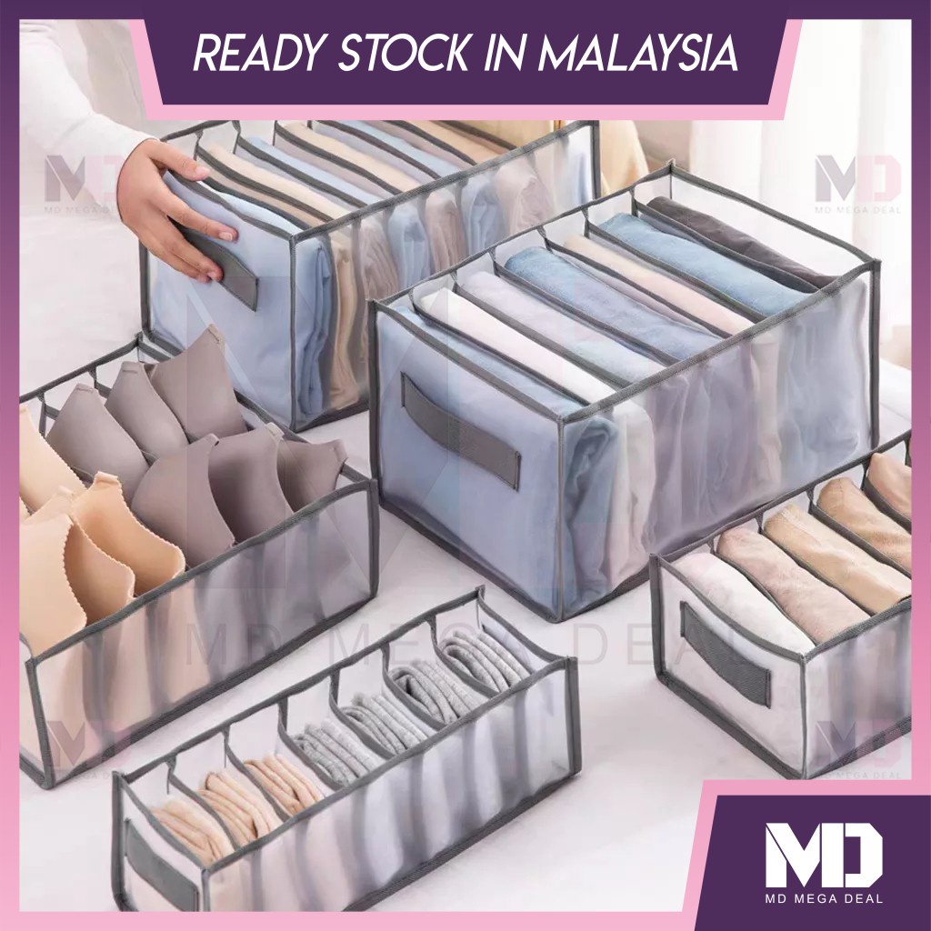 《Mega Deal》Clothes Storage Box Jeans Pants Compartment Sorting Box Ikea ...