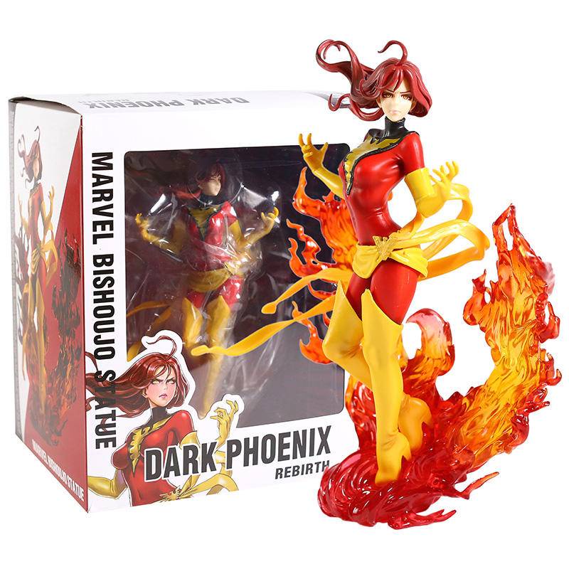 Marvel Bishoujo Statue X-men Jean Dark Grey Phoenix Pvc Collectible ...