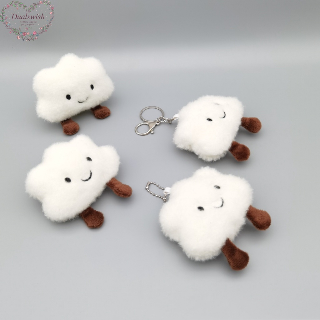 Dualswish Cute and Creative Cartoon Smiling Face Cloud Plush Doll ...